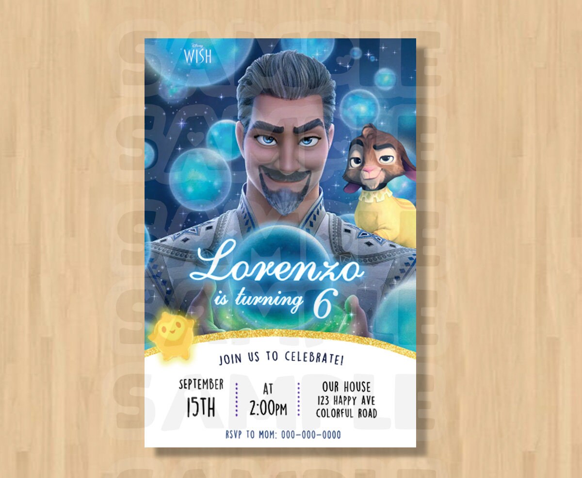Wish Birthday Invitation Digital Invite Wish Movie Poster, Wish Movie ...