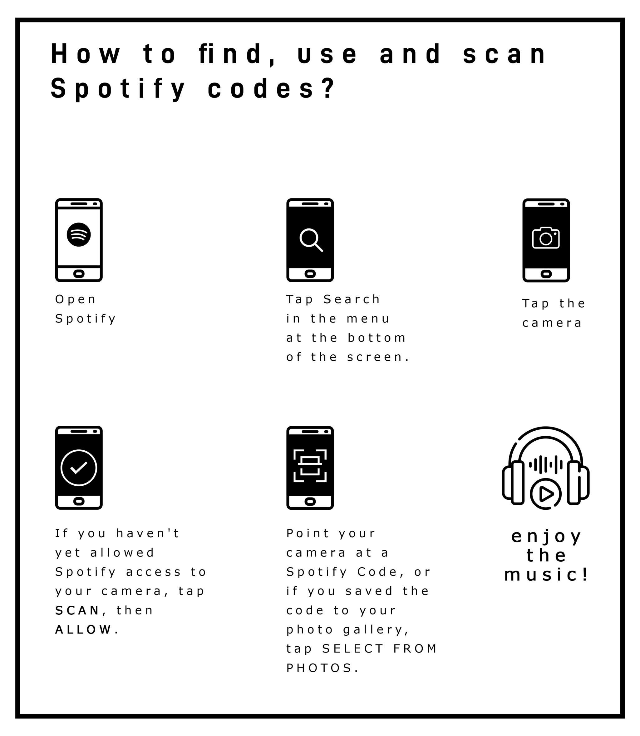 Your Favorite Love Songs with Spotify Code and Your Photos | Etsy