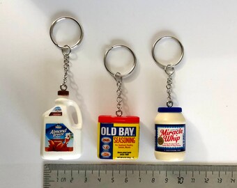 Mini FOOD Keychains - Etsy