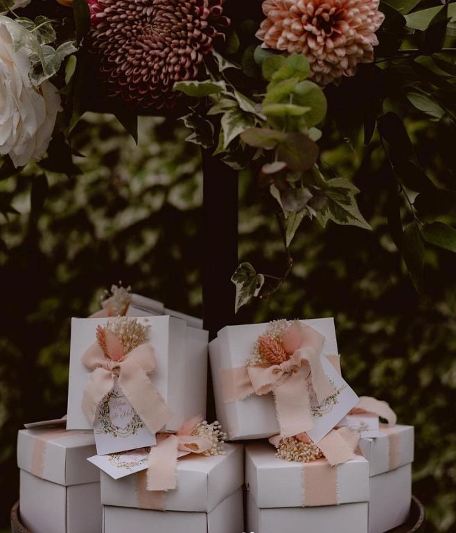 Personalized Name Candle With Seal Box, Wedding Favors Boxes, Wedding ...