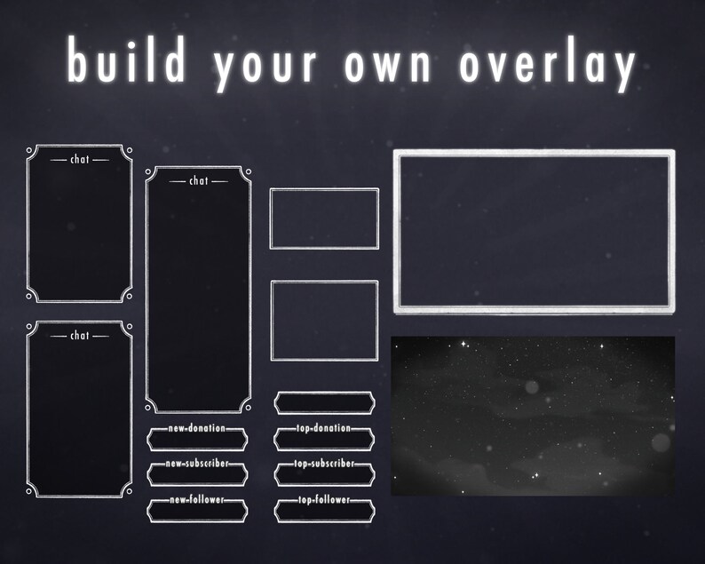 Vintage Space Cartoon Stream Package | Animated | Overlay, Screens ...