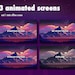 Retro Outrun Backdrop Stream Package Animated Overlay, Screens, Panels ...