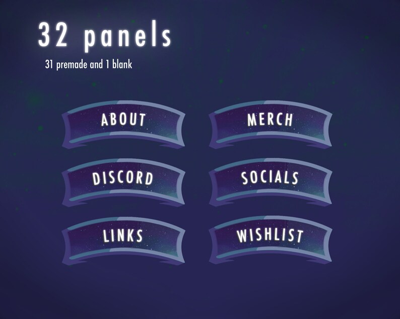 Retro Meteor Shower Stream Package Animated Overlay, Screens, Panels ...