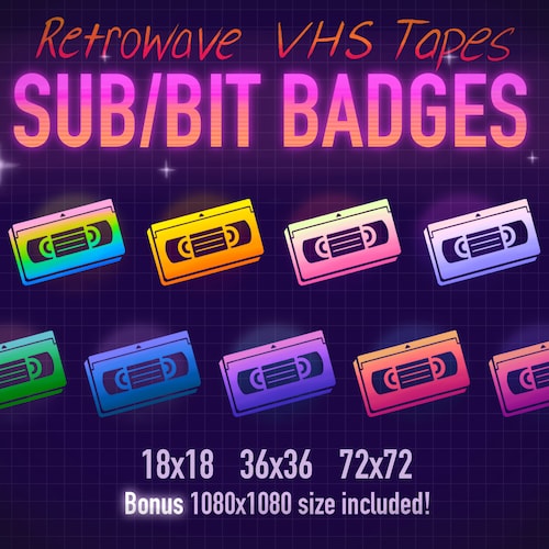 Twitch Sub & Bit Badges Tickets Cute / Streamer / Emotes / - Etsy