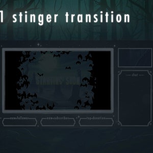 Spooky Graveyard Stream Package | Animated | Overlay, Screens, Panels ...