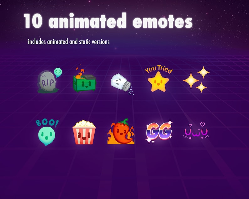 Retro VHS Stream Package Animated Overlay Screens - Etsy