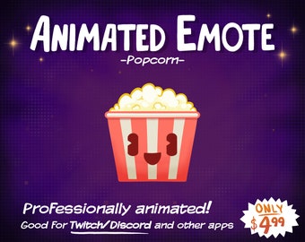 Popcorn Emote - Etsy