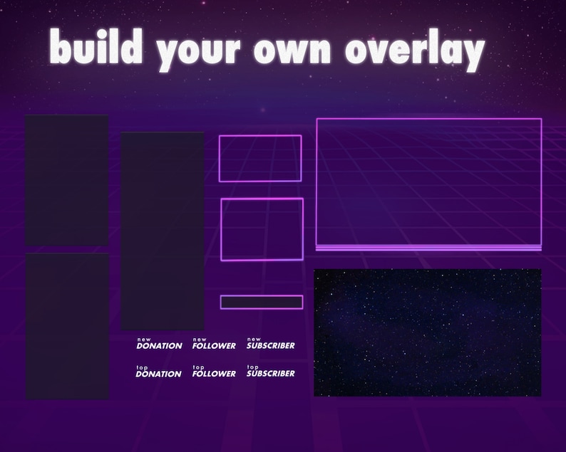 Retro VHS Stream Package | Animated | Overlay, Screens, Panels, Alerts ...