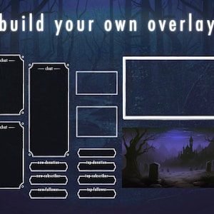 Vampire Castle Stream Package | Animated | Overlay, Screens, Panels ...