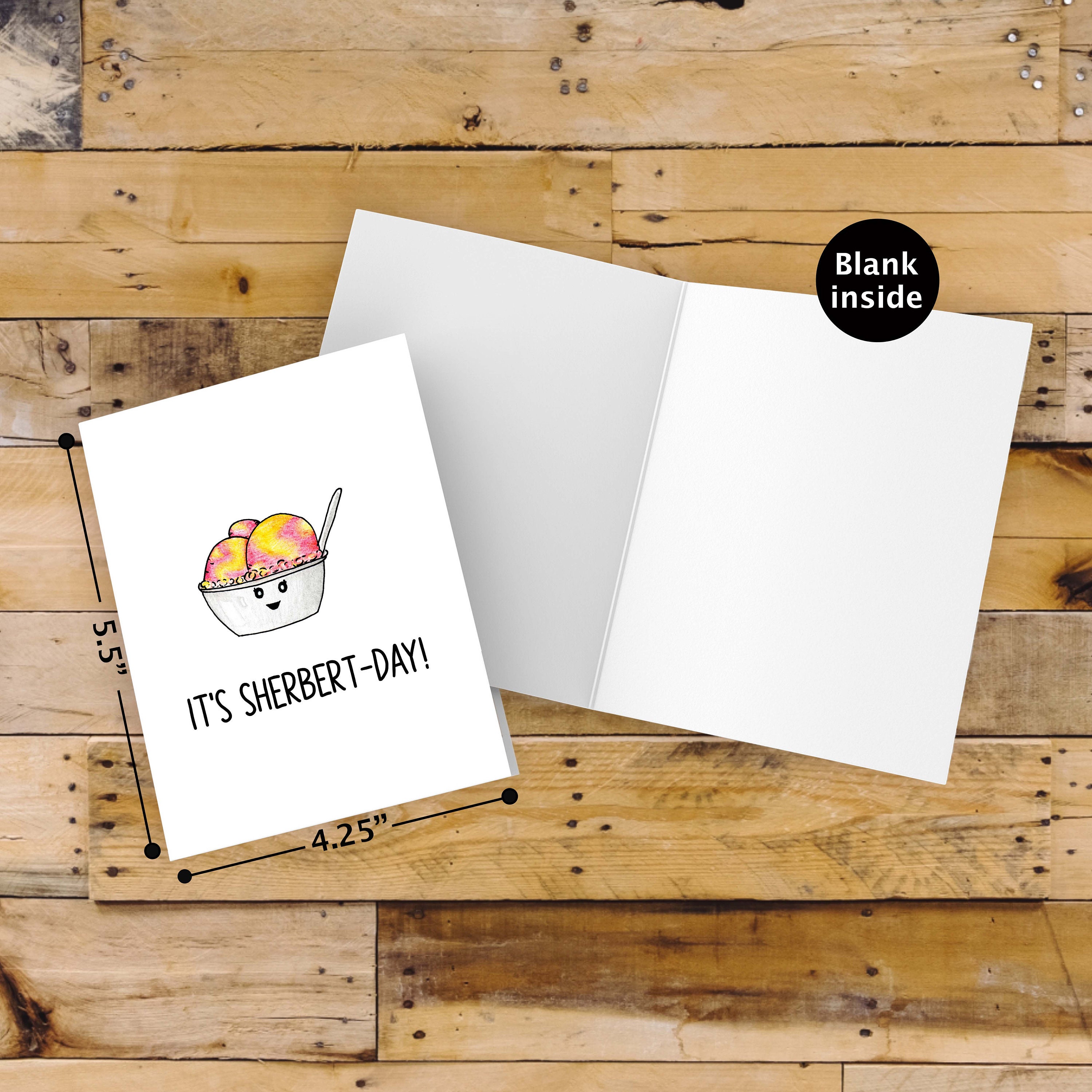 Funny Sherbert Birthday Card Pun – It’s Sherbert-day! - Etsy