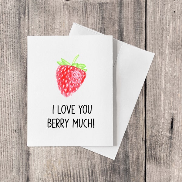 Love You Berry Much - Etsy