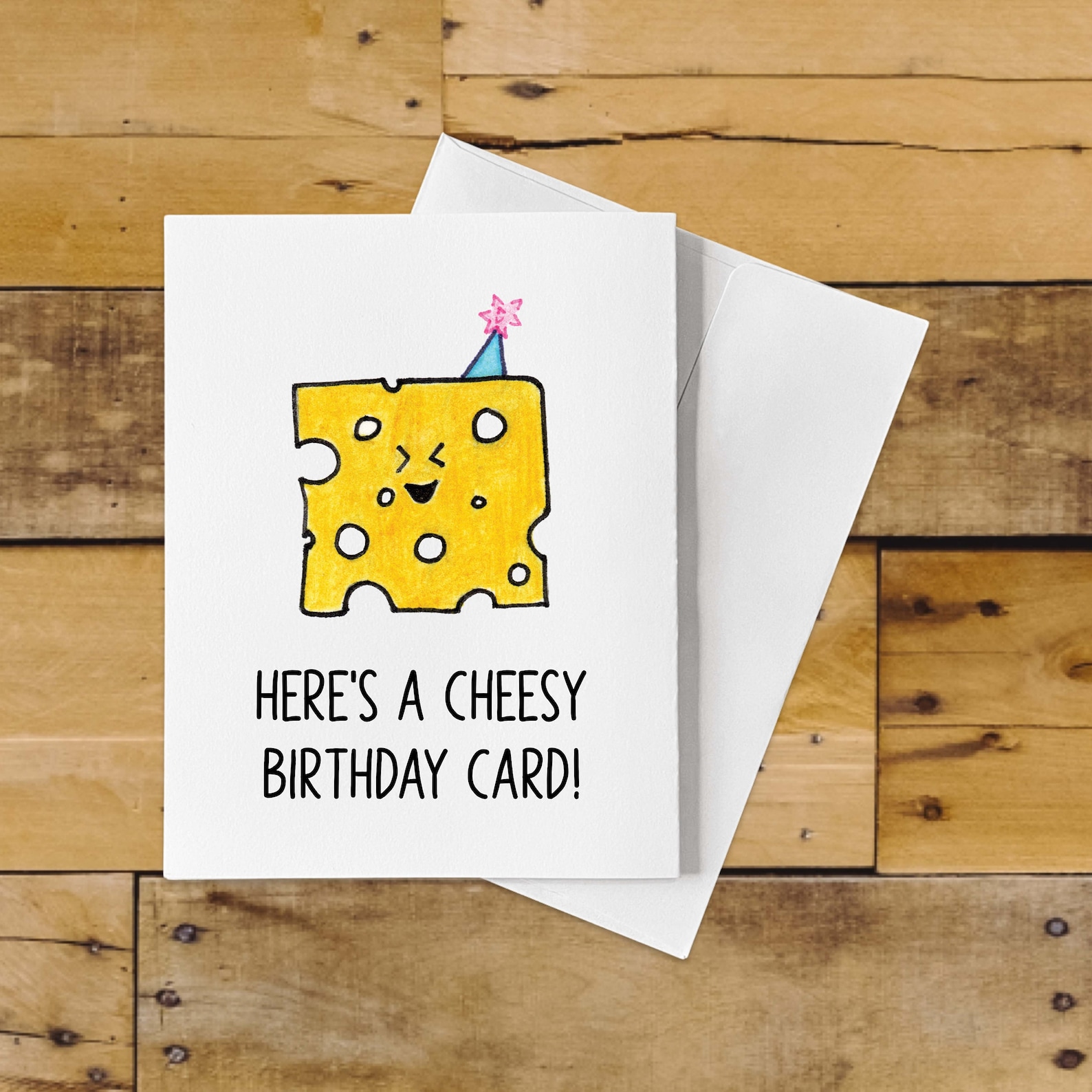 Hand Drawn Pun Funny Happy Birthday Cards 10 Pack of Cards - Etsy