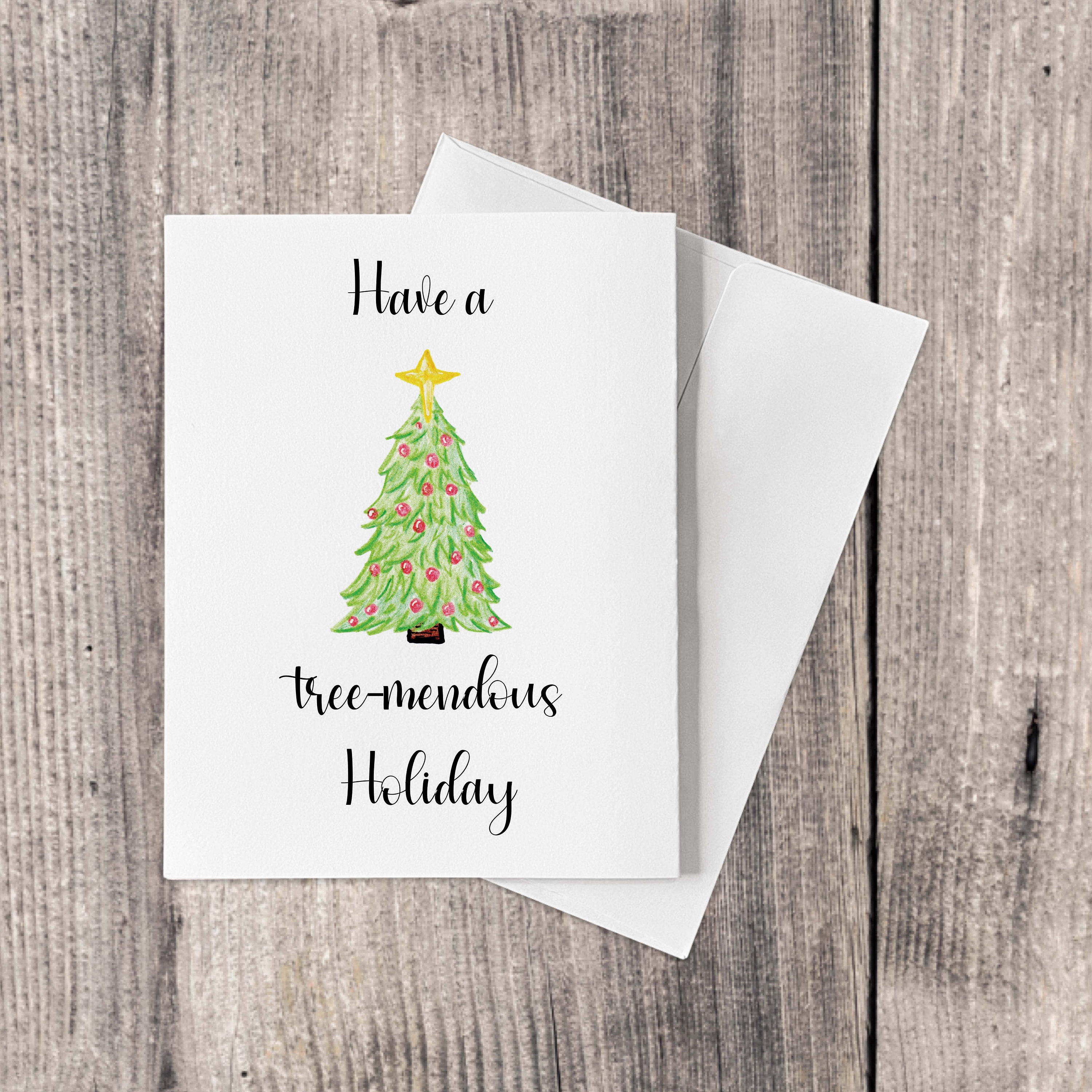 Hand Drawn Funny Holiday Card Puns 10 Pack of Holiday Cards - Etsy