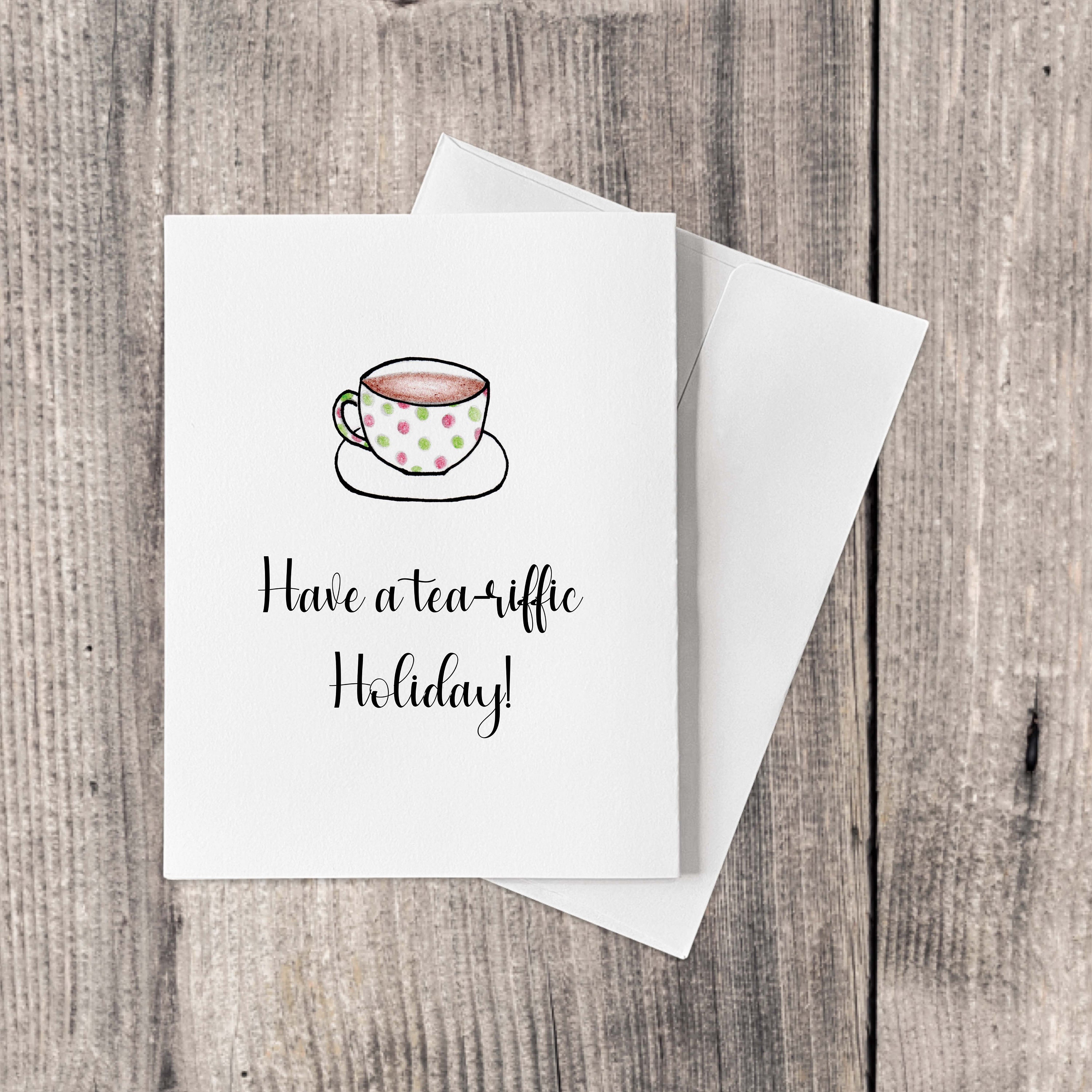 Hand Drawn Funny Holiday Card Puns 10 Pack of Holiday Cards - Etsy
