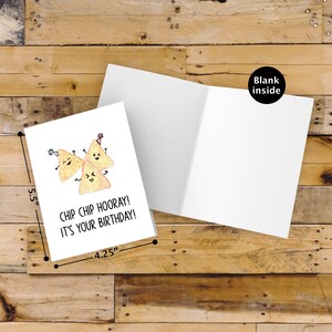 Funny Chip Birthday Card Pun – Chip Chip Hooray! It’s Your Birthday! - Etsy
