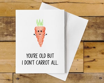 Carrot Pun Birthday Card - Etsy