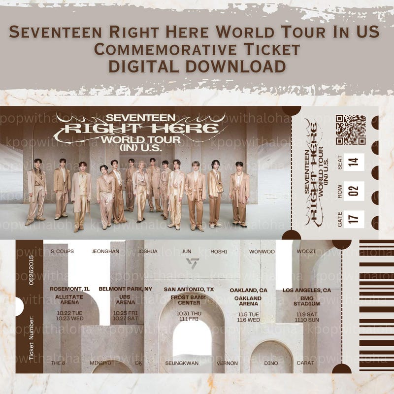 Kpop Ticket - Etsy