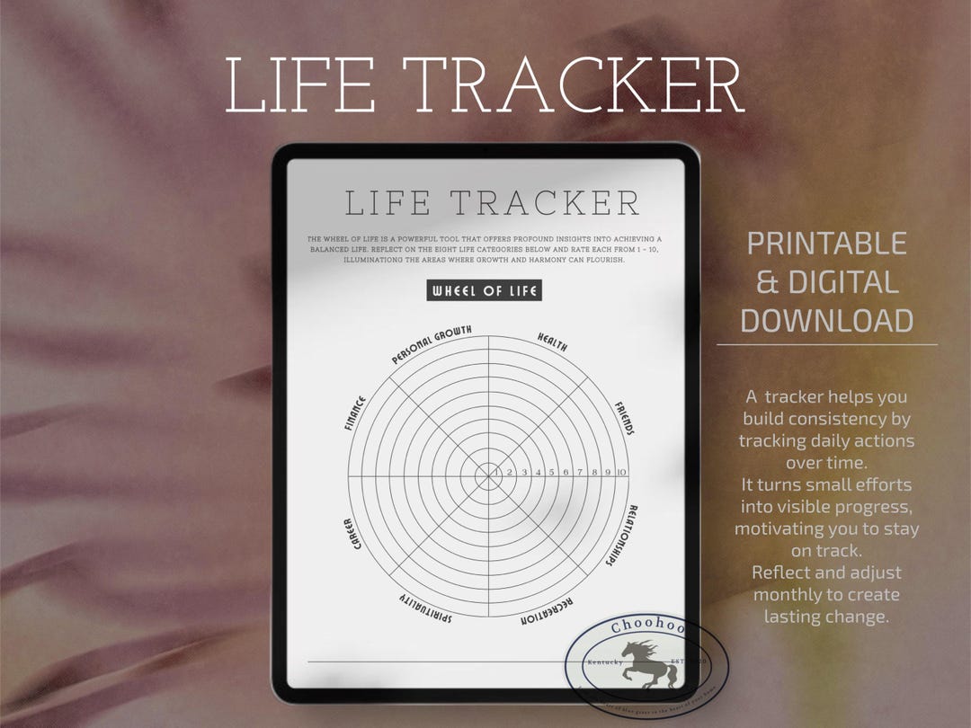 LIFE TRACKER, Digital Download, Printable - Period Tracker - iPad ...