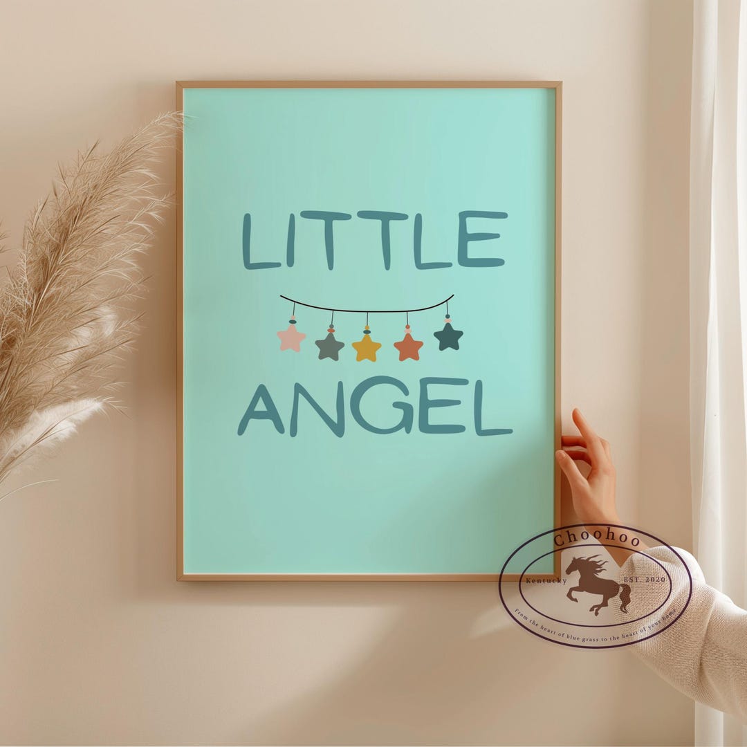 Little Angel Print: Kids Room Decor, Nursery Art (digital Download) - Etsy