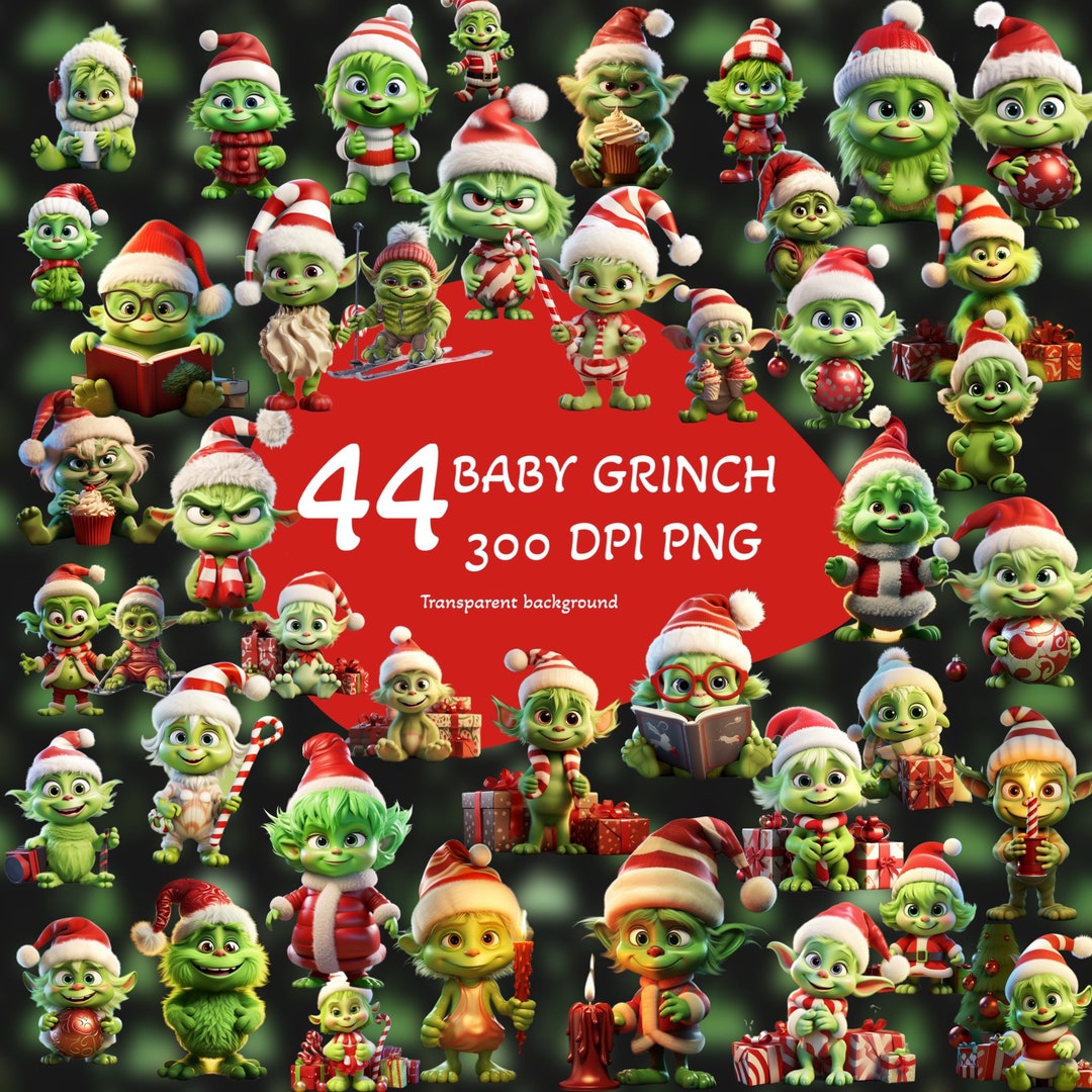 Grinch Clipart Baby Grinch Png Grinch Png Baby Grinch - Etsy Canada
