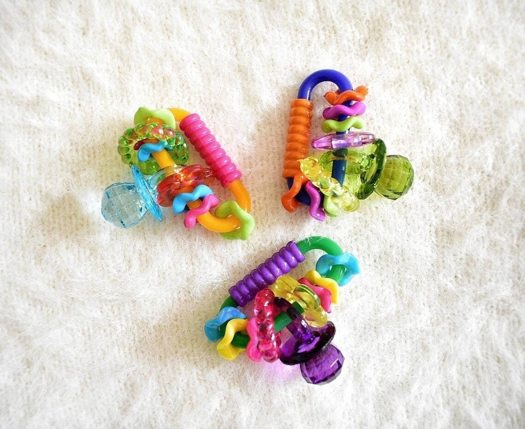 Jingles (2 Pack) | Plastic Foot Toys for Small & Medium Sized Birds - Etsy