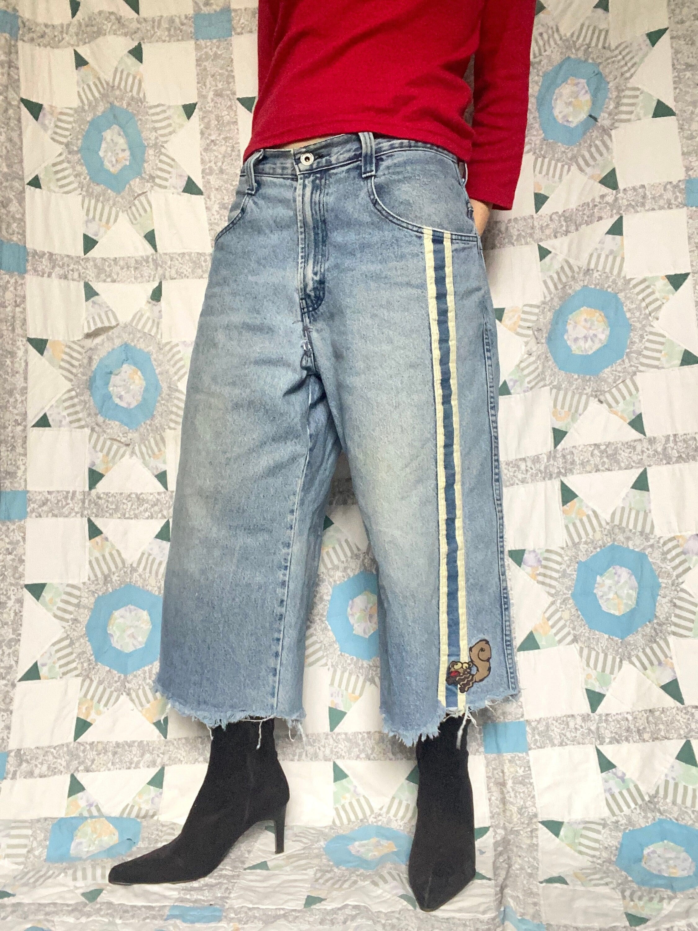 Vintage 1990s JNCO Road Kill Wide Leg Cut-off Skate Vintage 1990s JNCO Road Kill Wide Leg Cut-off Skate