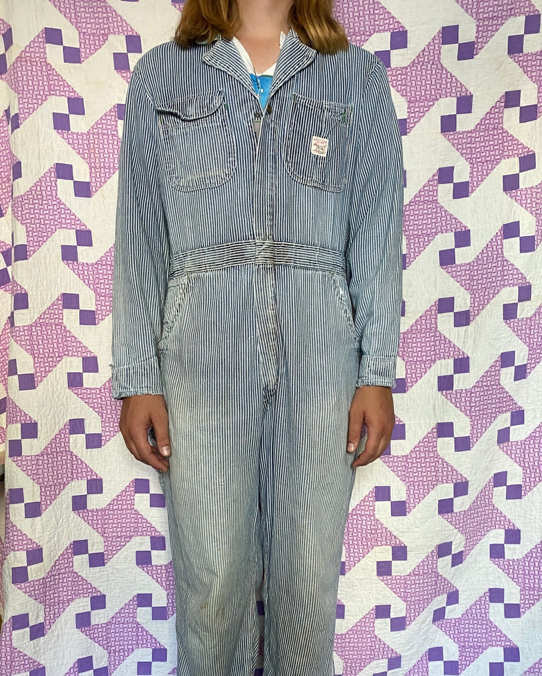 Vintage 1960s Pointer Brand Lightly Trashed Hickory Stripe Utility ...