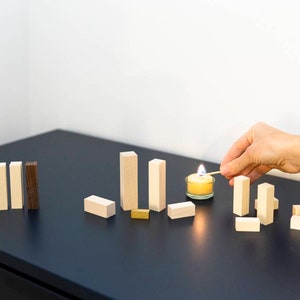 Modern Wooden Nativity Set | Handmade Nativity Figures | Simple ...