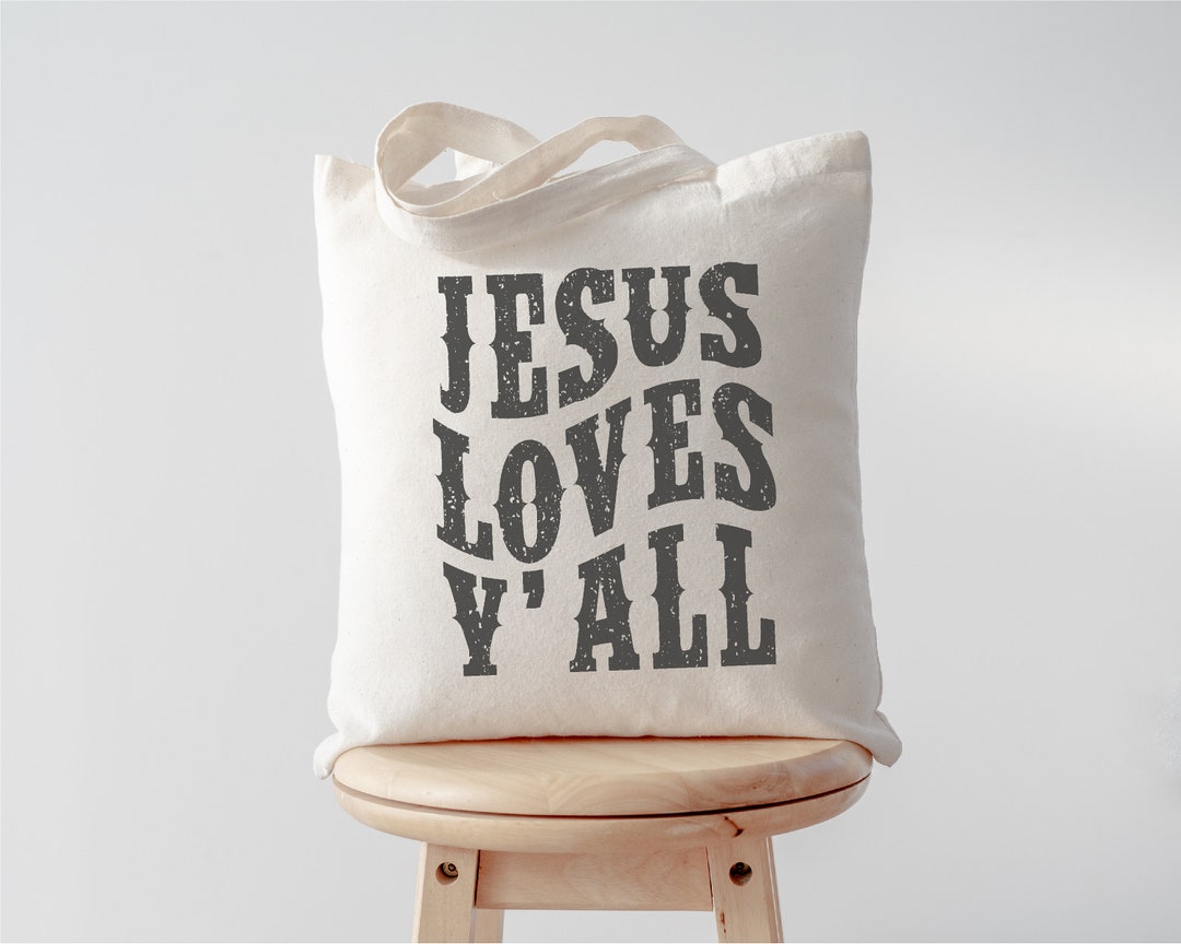 Christian Tote Bag Jesus Tote Christian Tote Bags Bible Bag - Etsy