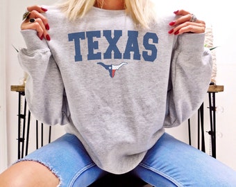 Texas Longhorn Sweater - Etsy