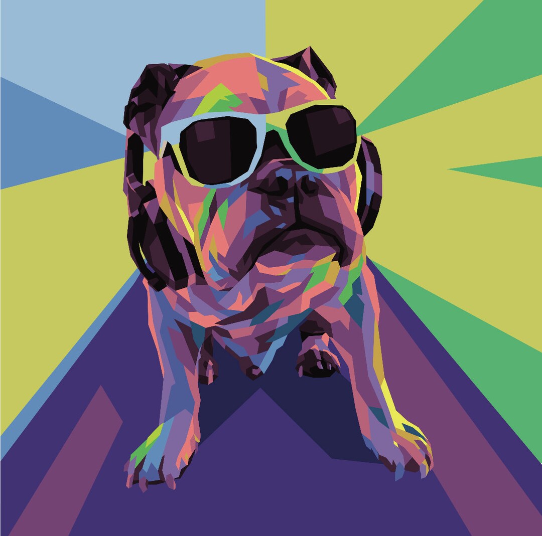 Pet Portrait, Pop Art Pet Portrait, Custom Pet Portrait, Custom Dog ...