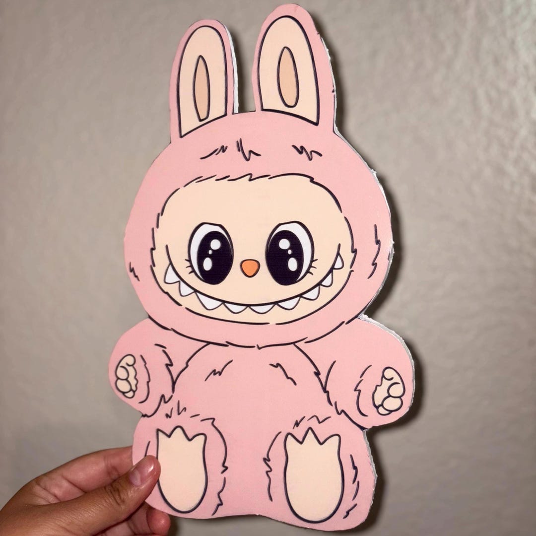 Dozen Custom Labubu Theme Character Cutouts for Centerpieces / Party ...