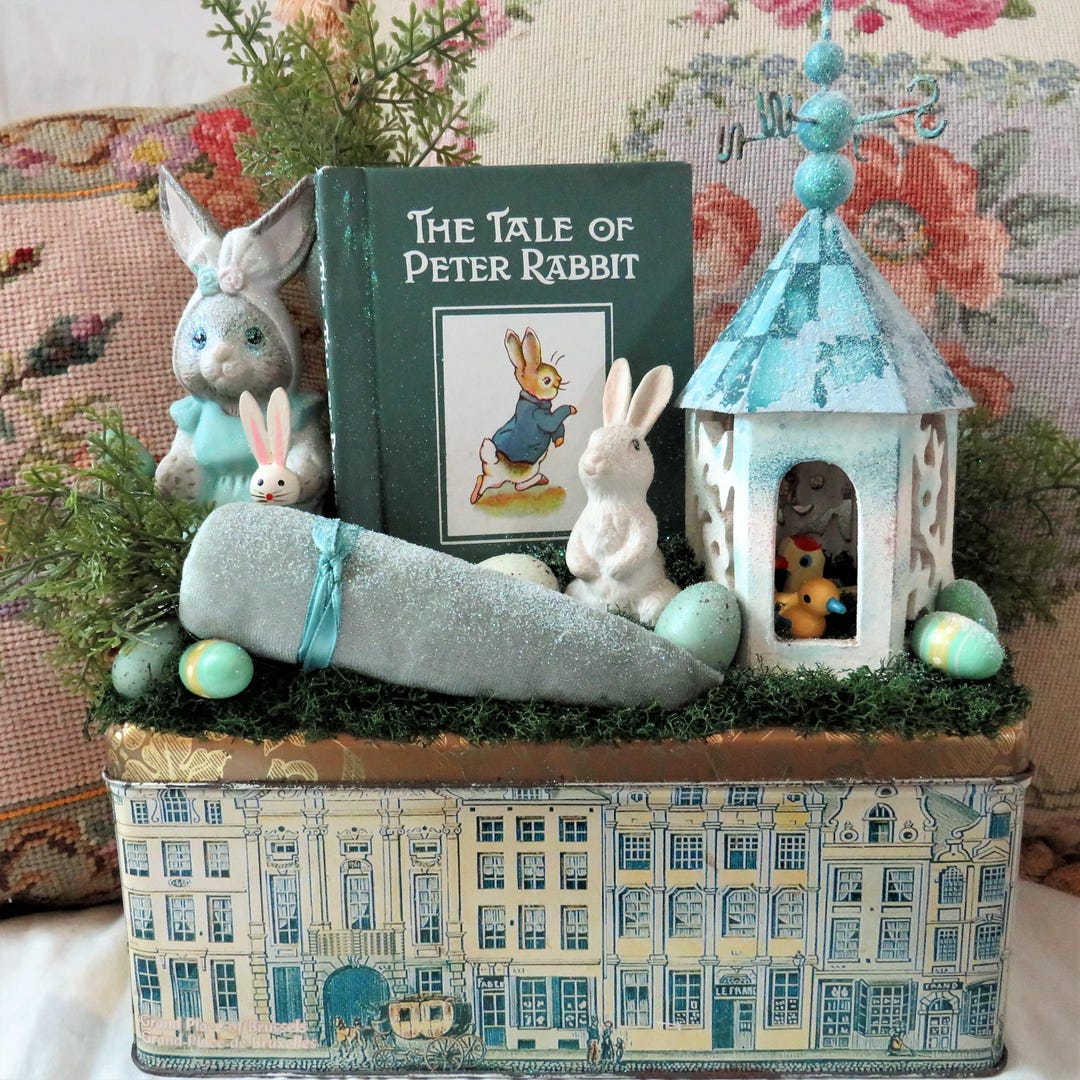 Vintage Easter Beatrix Potter "the Tale of Peter Rabbit" Centerpiece ...
