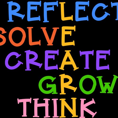 Reflect Solve Create Grow Think Learn Bulletin Board - Etsy