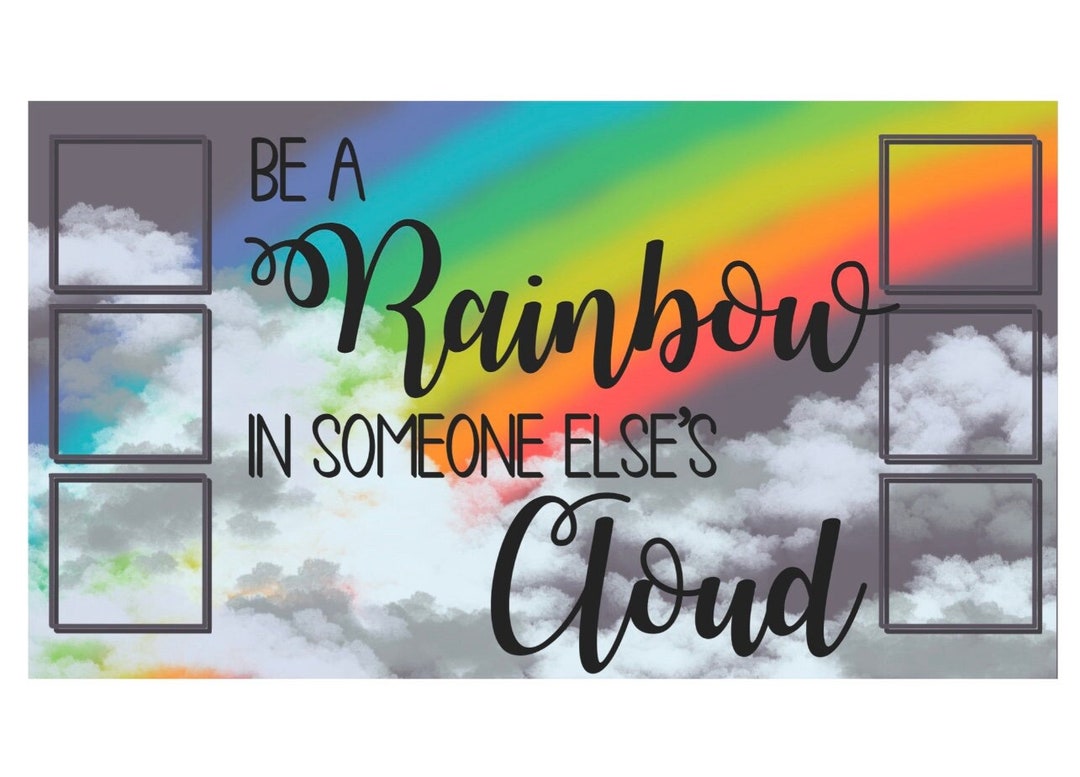 Be a Rainbow in Someone Else’s Cloud Desktop Background - Etsy