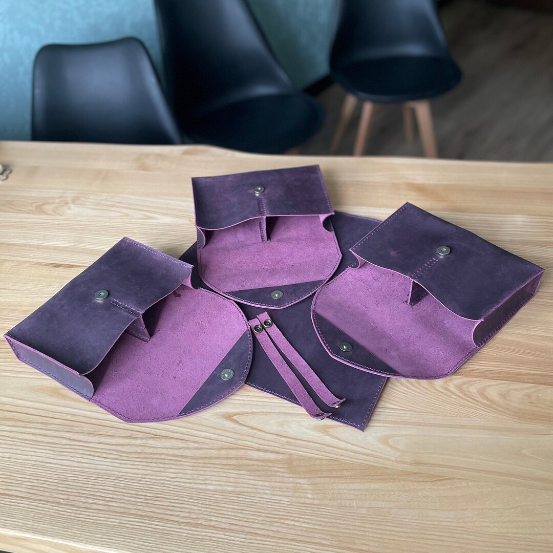 Double Tarot Leather Case, Tarot Box for Two Decks, Custom Tarot Pouch ...