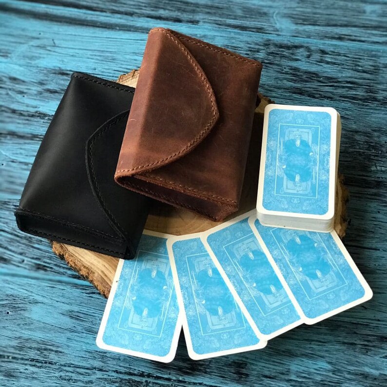 Tarot Leather Case Custom Tarot Deck Box Tarot Card Holder - Etsy