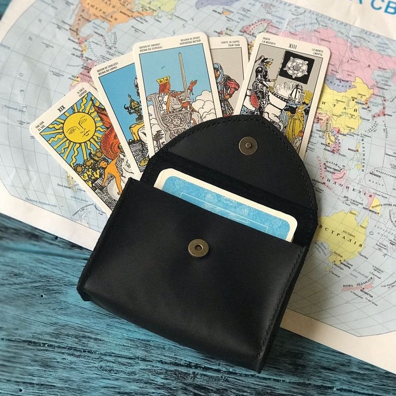 tarot-leather-case-custom-tarot-deck-box-tarot-card-holder-etsy-uk