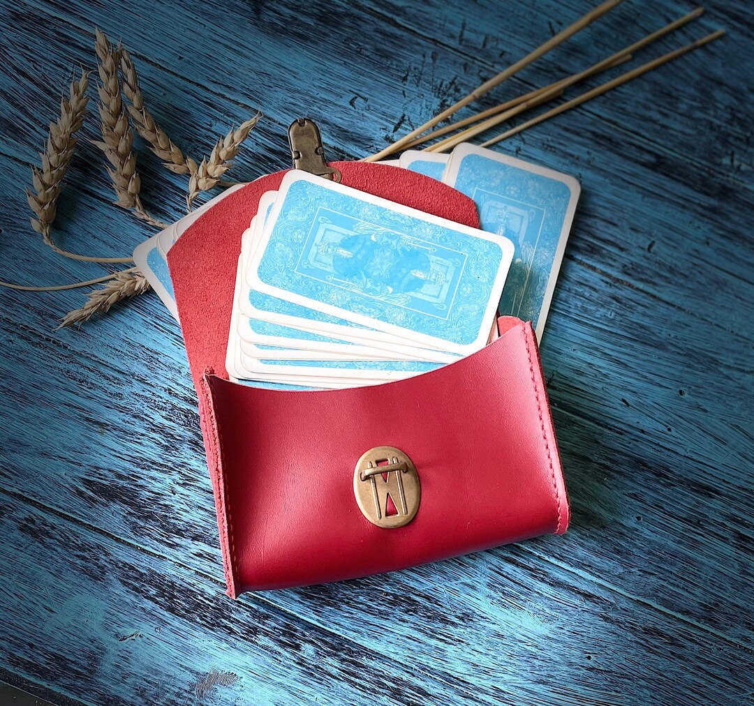 CUSTOM TAROT Card Case, Leather Tarot Deck Case, Tarot Deck Holder - Etsy