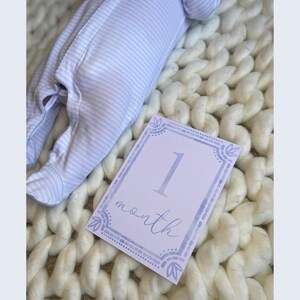 Watercolor Green Milestone Cards | First Year Milestone Cards | Baby ...