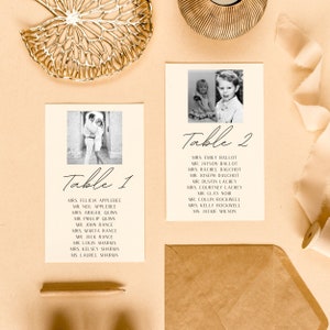 Wedding Photo Seating Chart Template - Digital Download, Instant ...