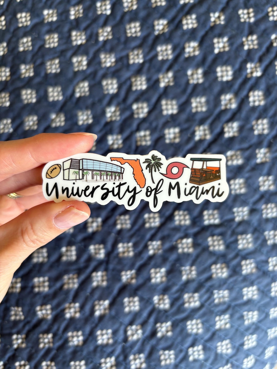 University of Miami Sticker, Umiami Sticker, Miami Hurricanes Sticker ...