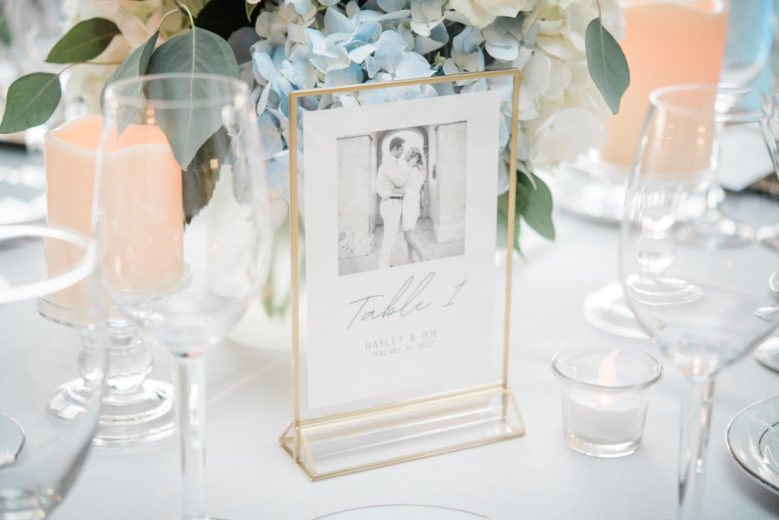 Wedding Table Numbers With Photos Template Digital Download - Etsy