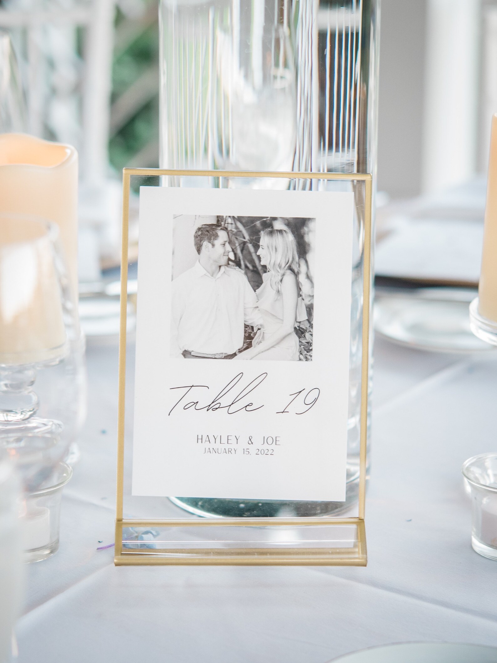Wedding Table Numbers With Photos Template Digital Download - Etsy