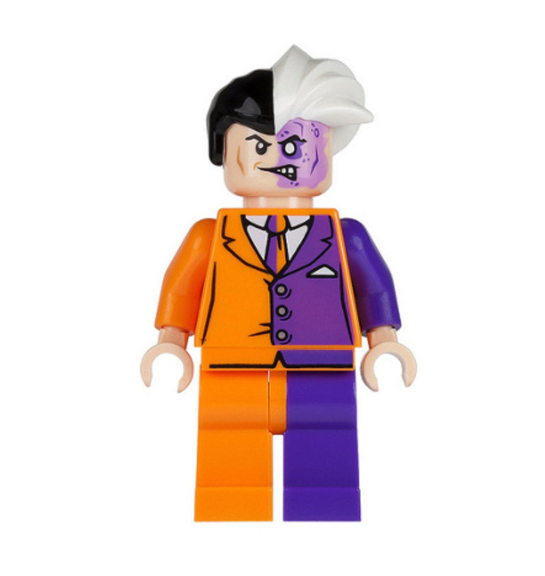 Lego Two-face 6864 Orange and Purple Suit Super Heroes Batman - Etsy