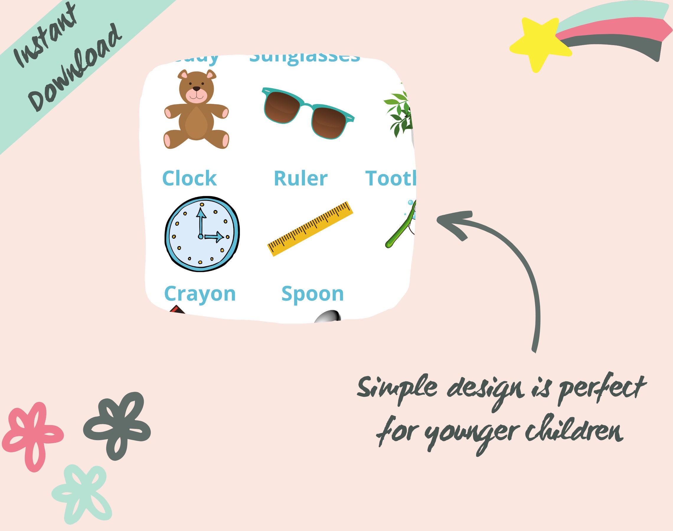 Kids Printable Scavenger Hunt Indoor and Outdoor Included, Games for ...