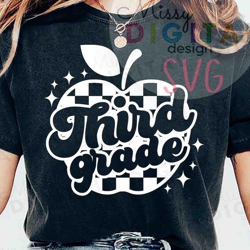 Third Grade Svg - Etsy