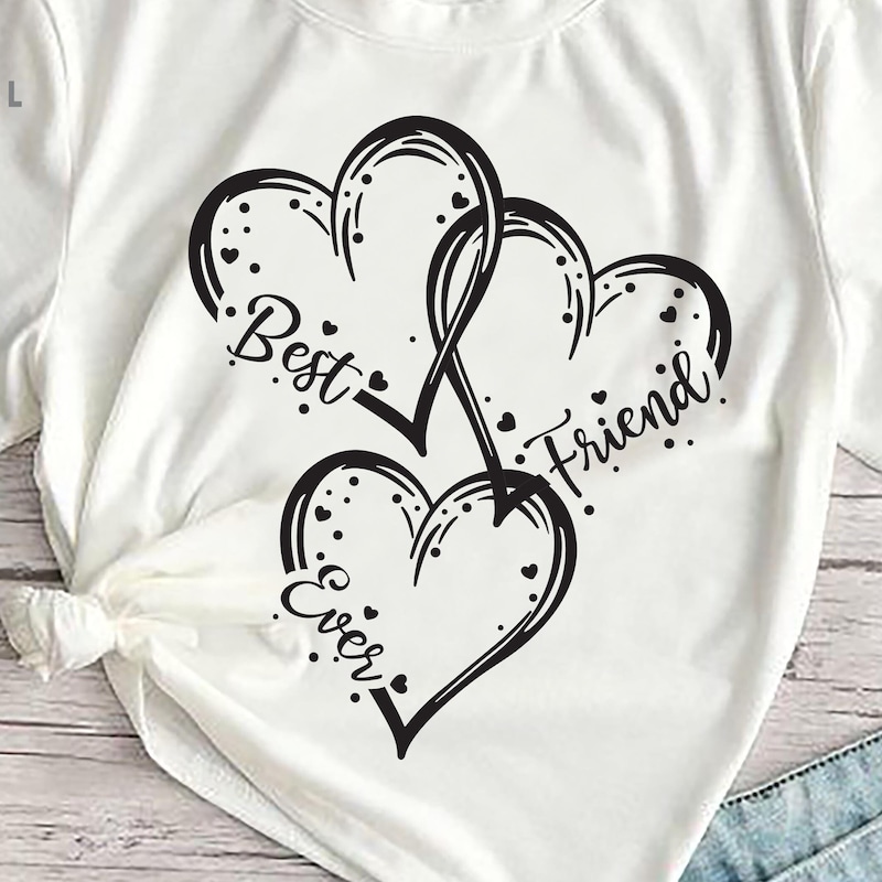 Best Friend Heart - Etsy