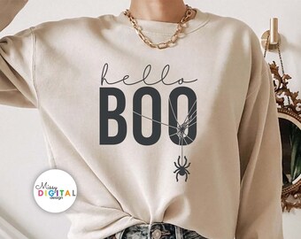 Hello Boo Svg - Etsy