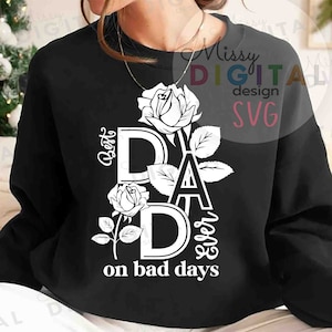 Father's Day Svg, Best Dad Ever Rose Svg, Gift for Her, Dad Svg, Rose ...